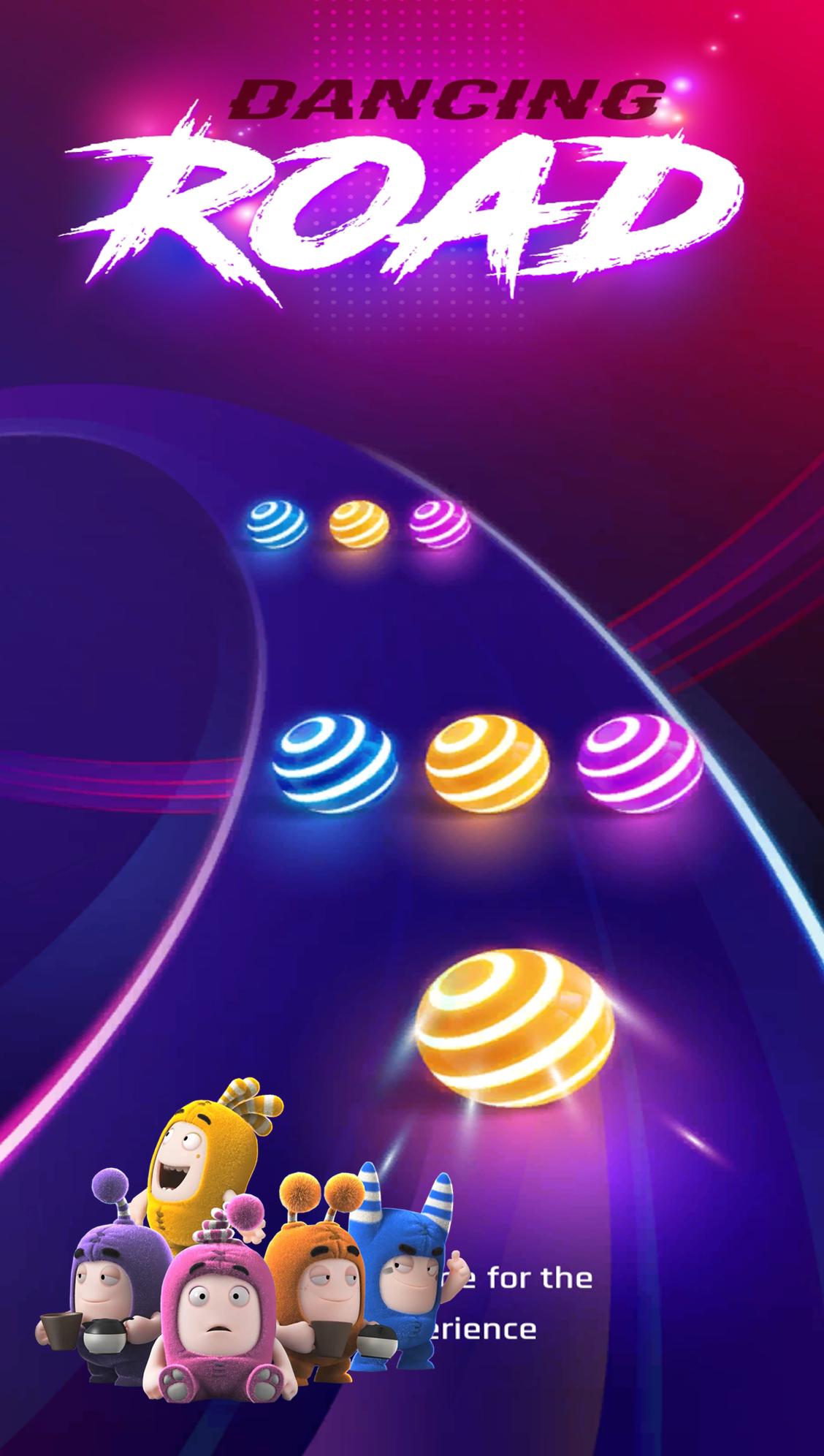 Download Oddbods Dance Tiles Ball Road android on PC