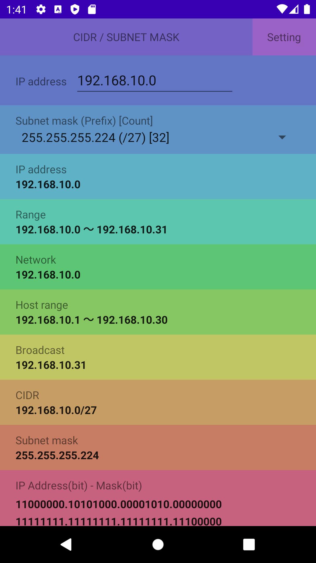 Muat turun CIDR subnet mask calculation pada PC | GameLoop Official