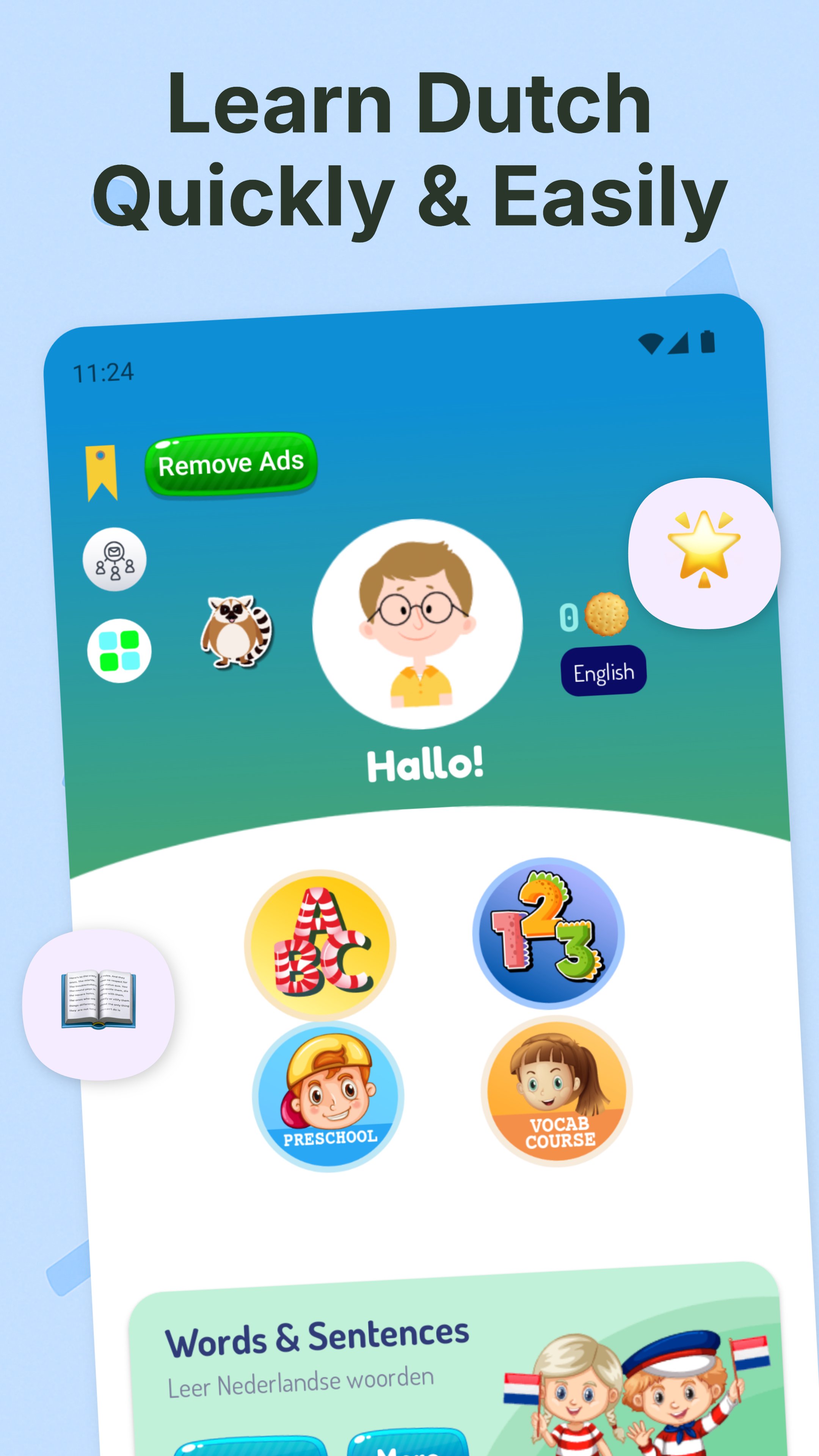 Download Dutch For Kids And Beginners android on PC