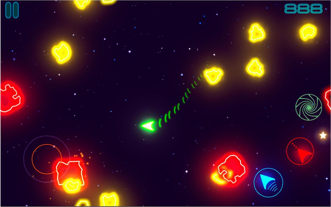 Download Glow Asteroids Meteor Shooter android on PC