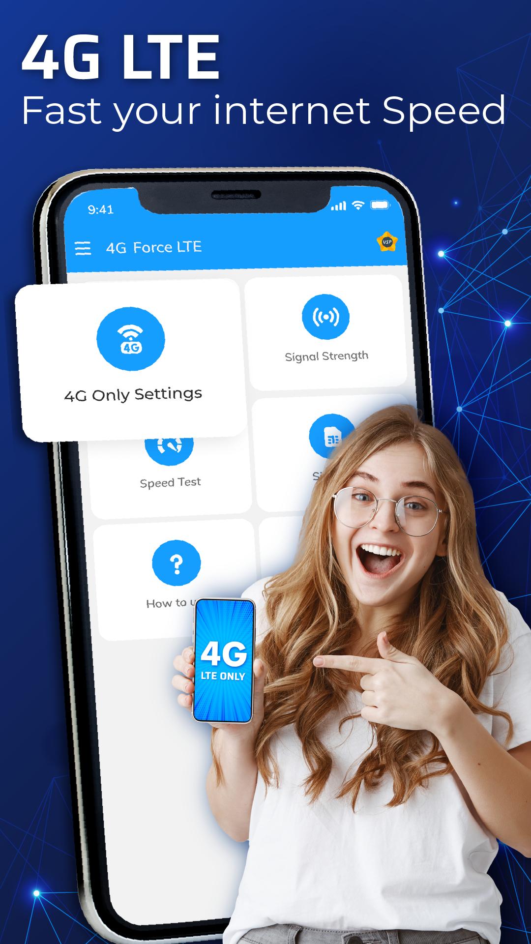 Download 4G Only: Force 4G LTE Switcher android on PC