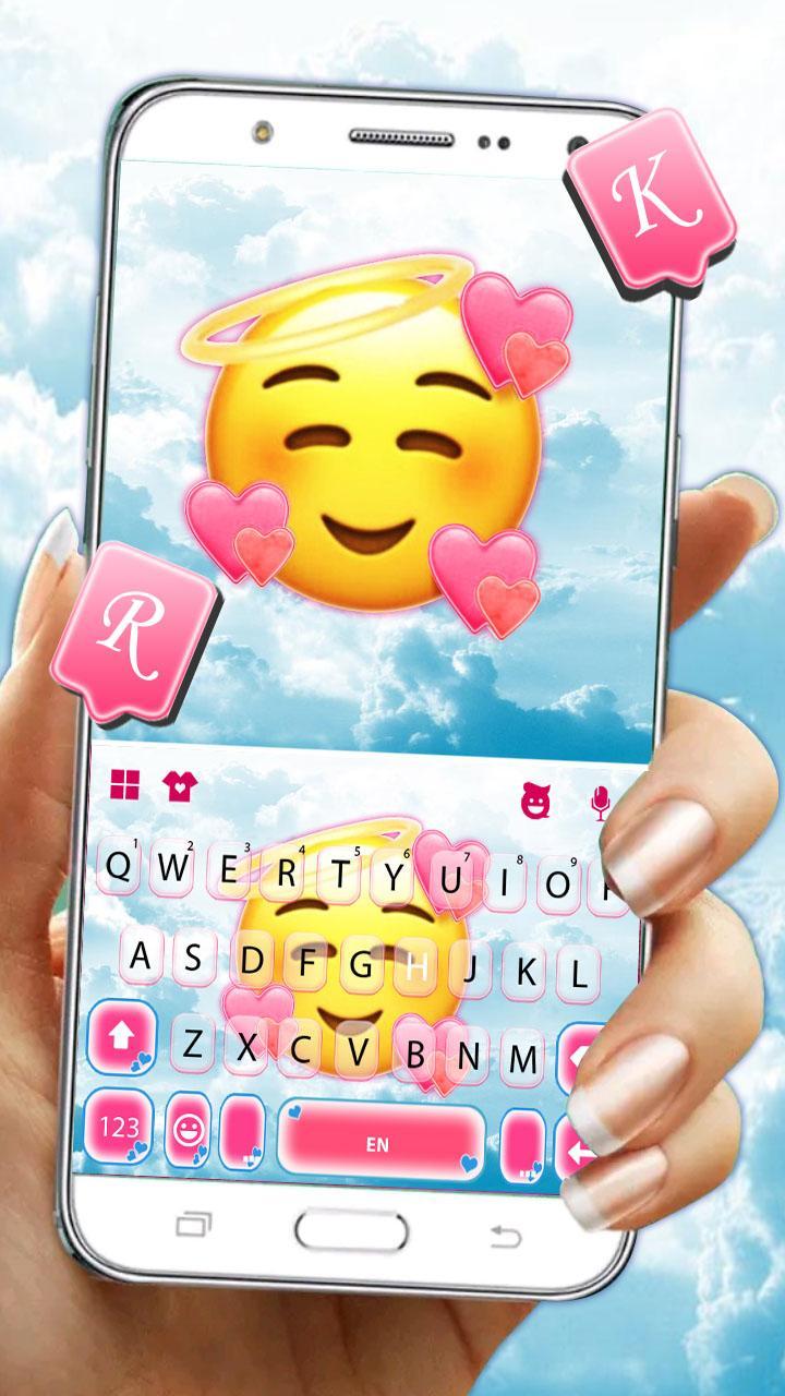 Download Hearts Love Emoji Keyboard Theme android on PC