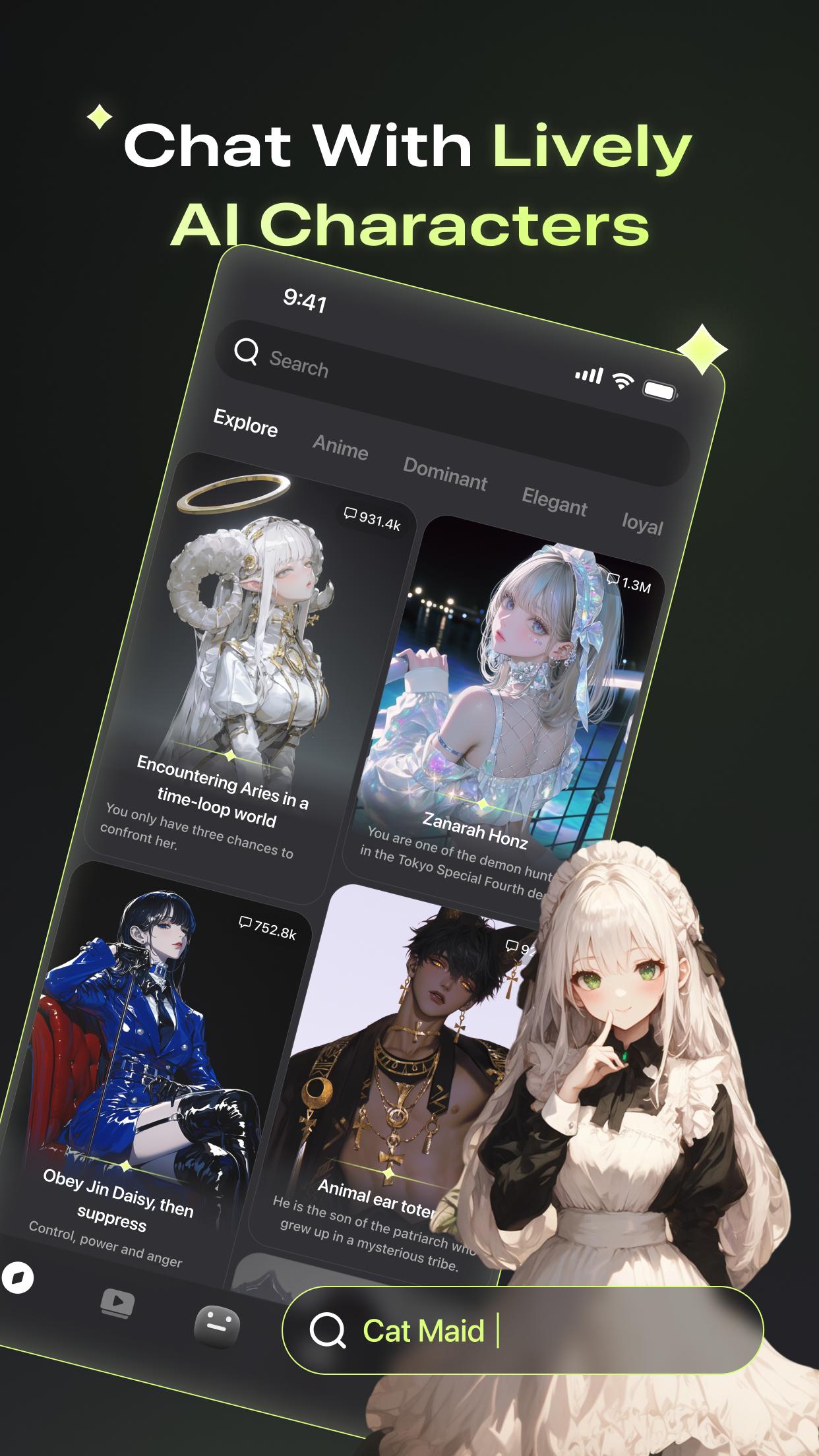 Download Emochi: Chat With Character android on PC