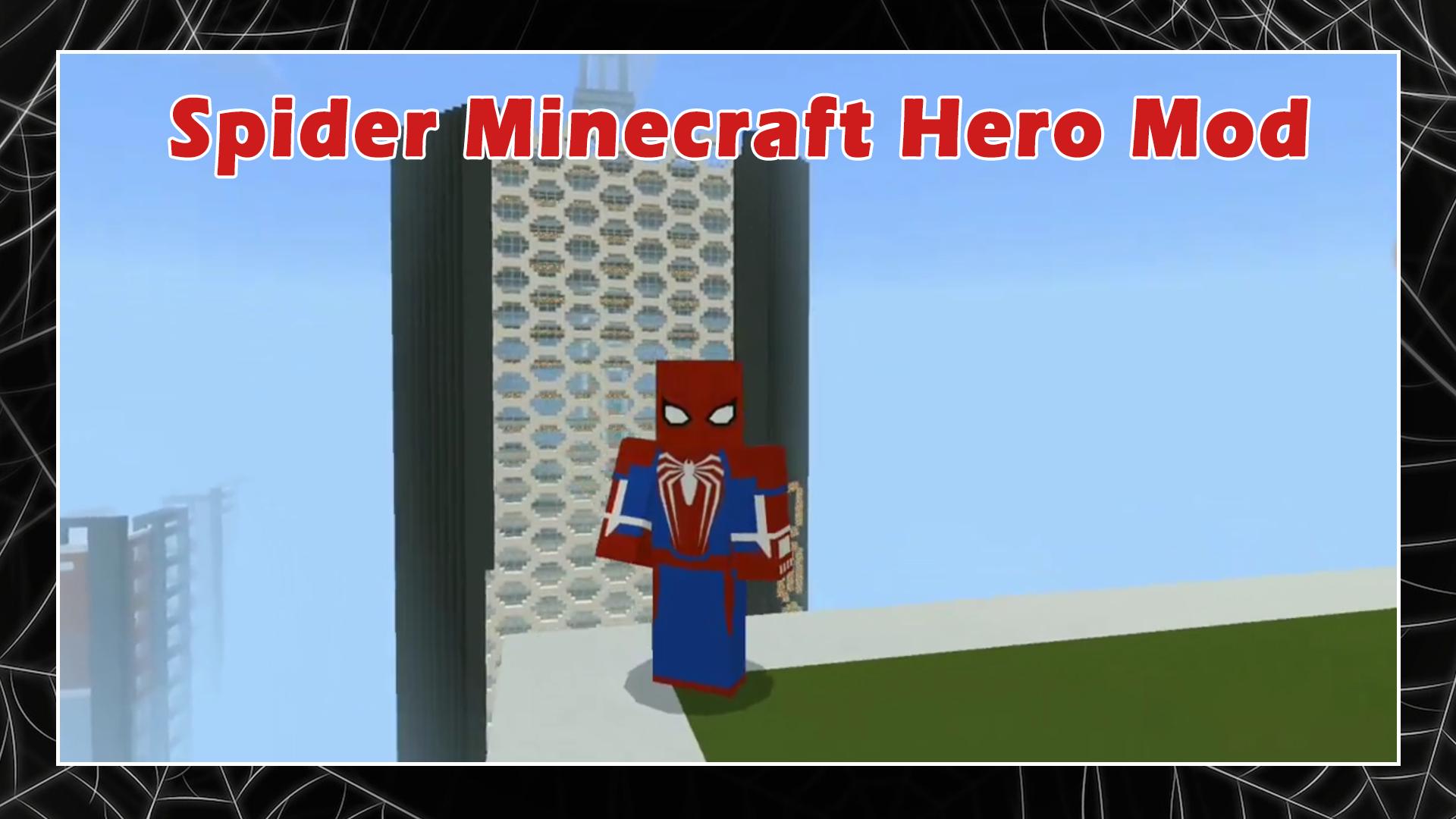 Download Spider man Minecraft mod android on PC