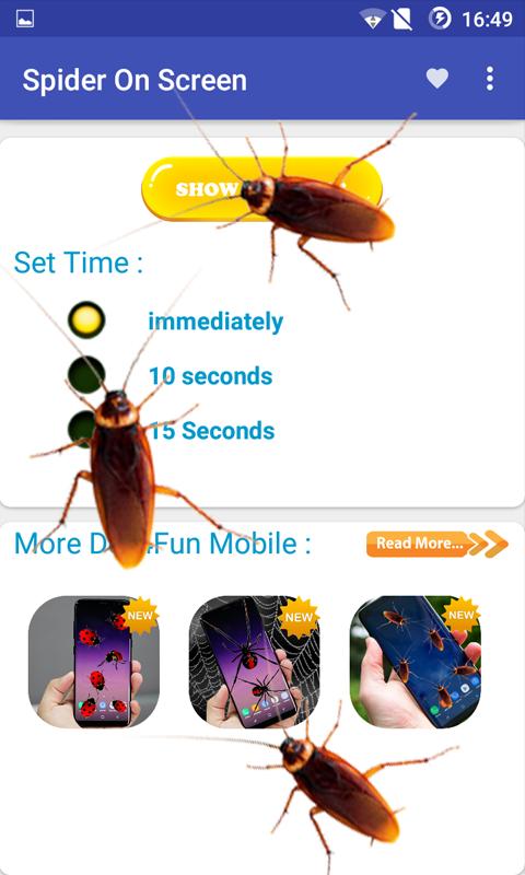 Download Cockroach On Screen Funny Joke New android on PC