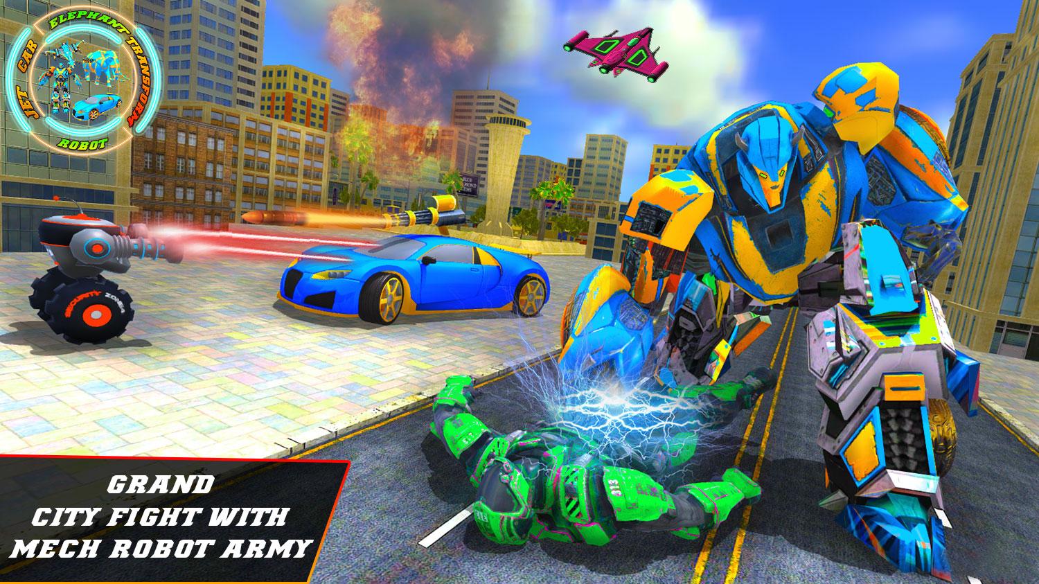 Download Elephant Robot Transform Game android on PC