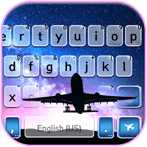 Download Night Sky Flight Keyboard Them android on PC