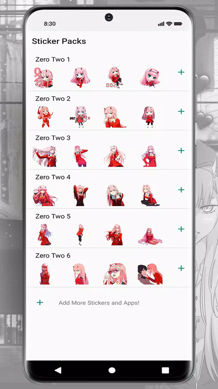 Cute Anime Stickers - Zero Two'yı PC'ye indirin | GameLoop Yetkilisi