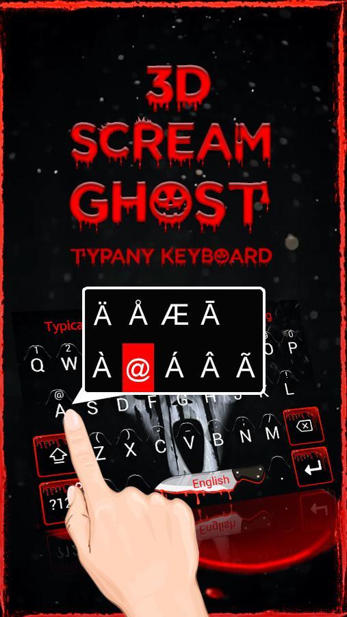 Baixe Scream Ghost Face 3D Theme&Emoji Keyboard no PC | Oficial GameLoop