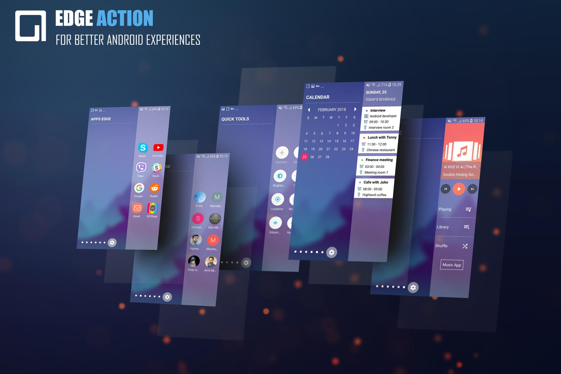 在電腦上下載Edge Screen: Sidebar Launcher & Edge Music Player | GameLoop官方網站