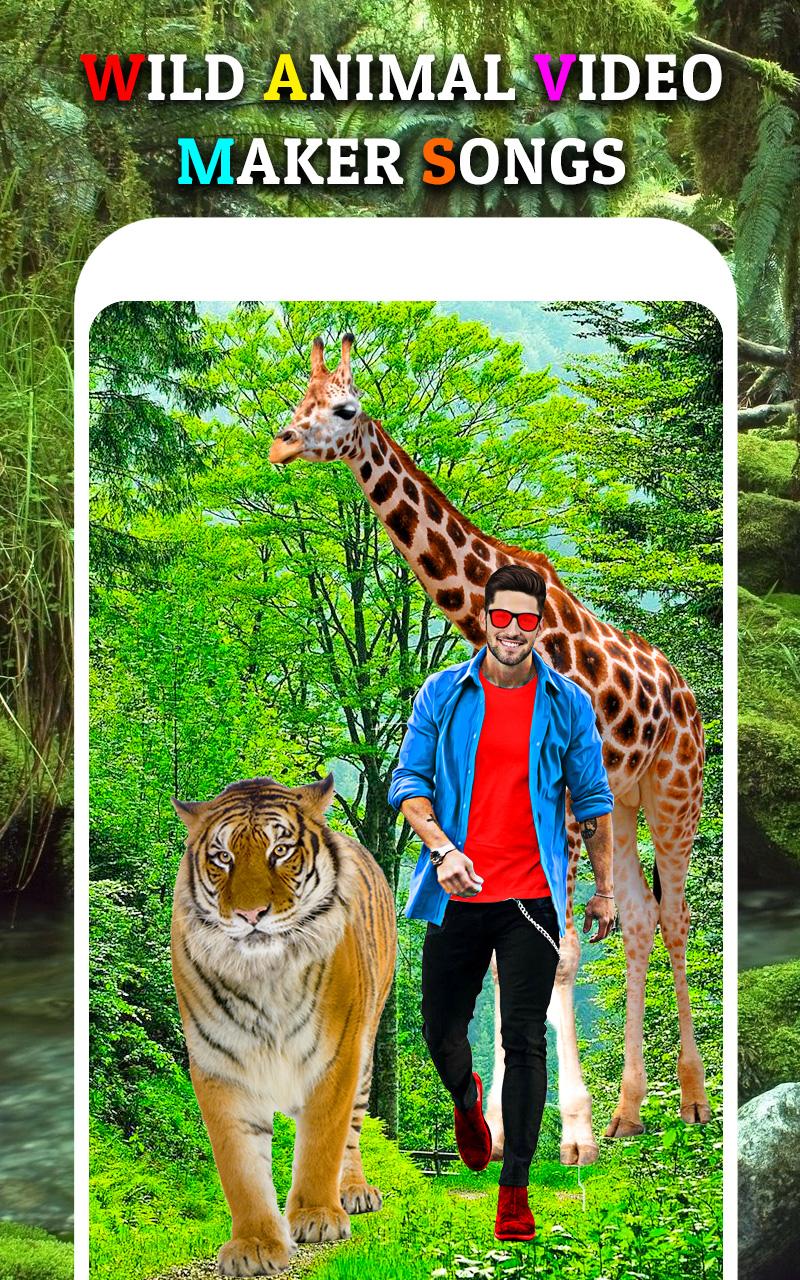 Download Wild animal video maker songs android on PC