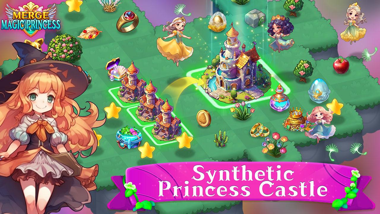 Download Merge Magic Princess: Tap Game android on PC