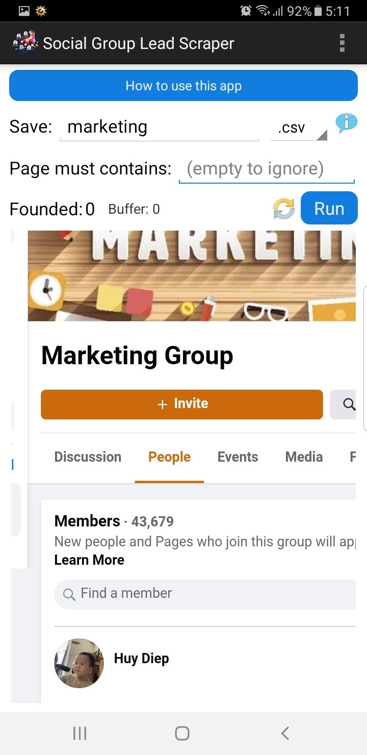 Download Social Group Lead Scraper android on PC