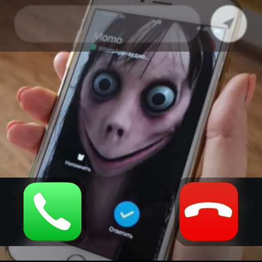 Download Fake video Call creepy momo android on PC