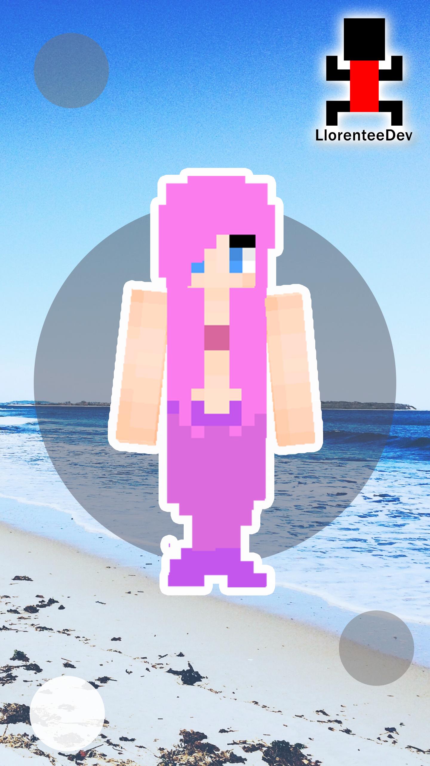 Download Cute Mermaid Skins for MCPE android on PC