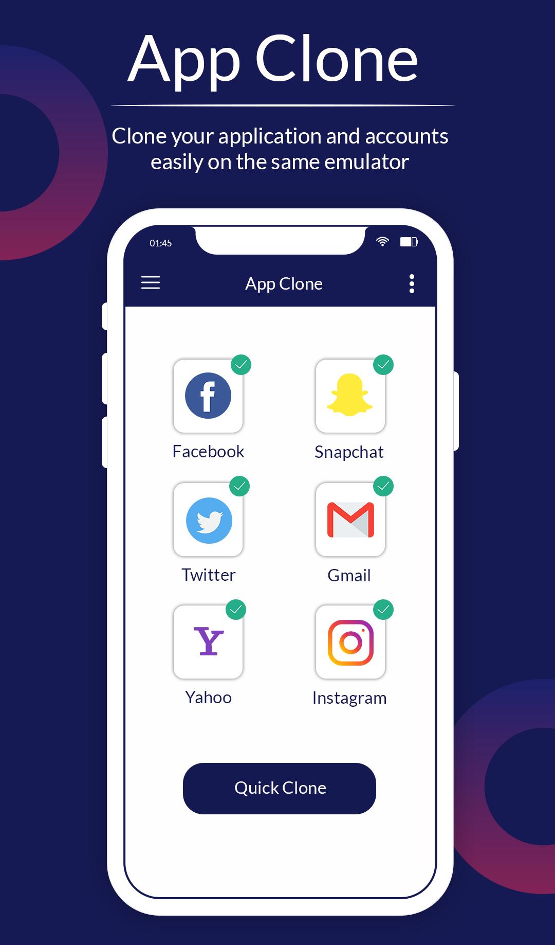 Download Apps Clone android on PC