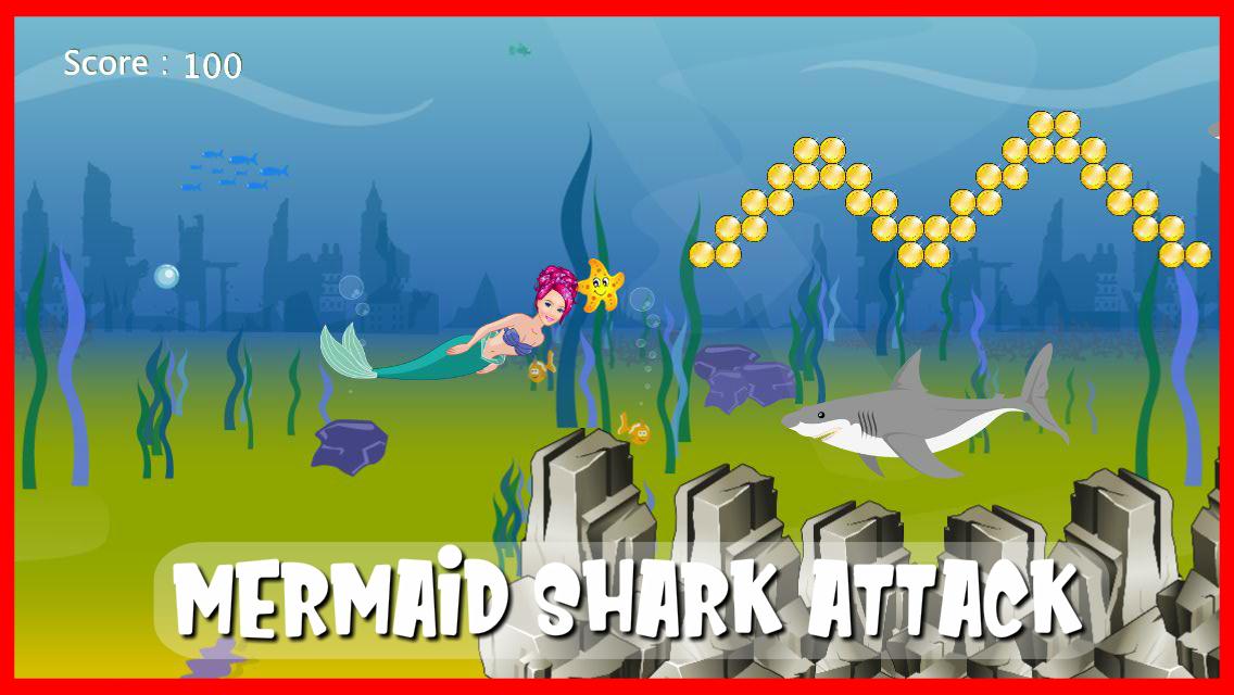 Download Mermaid Shark Attack : Girl Ga android on PC