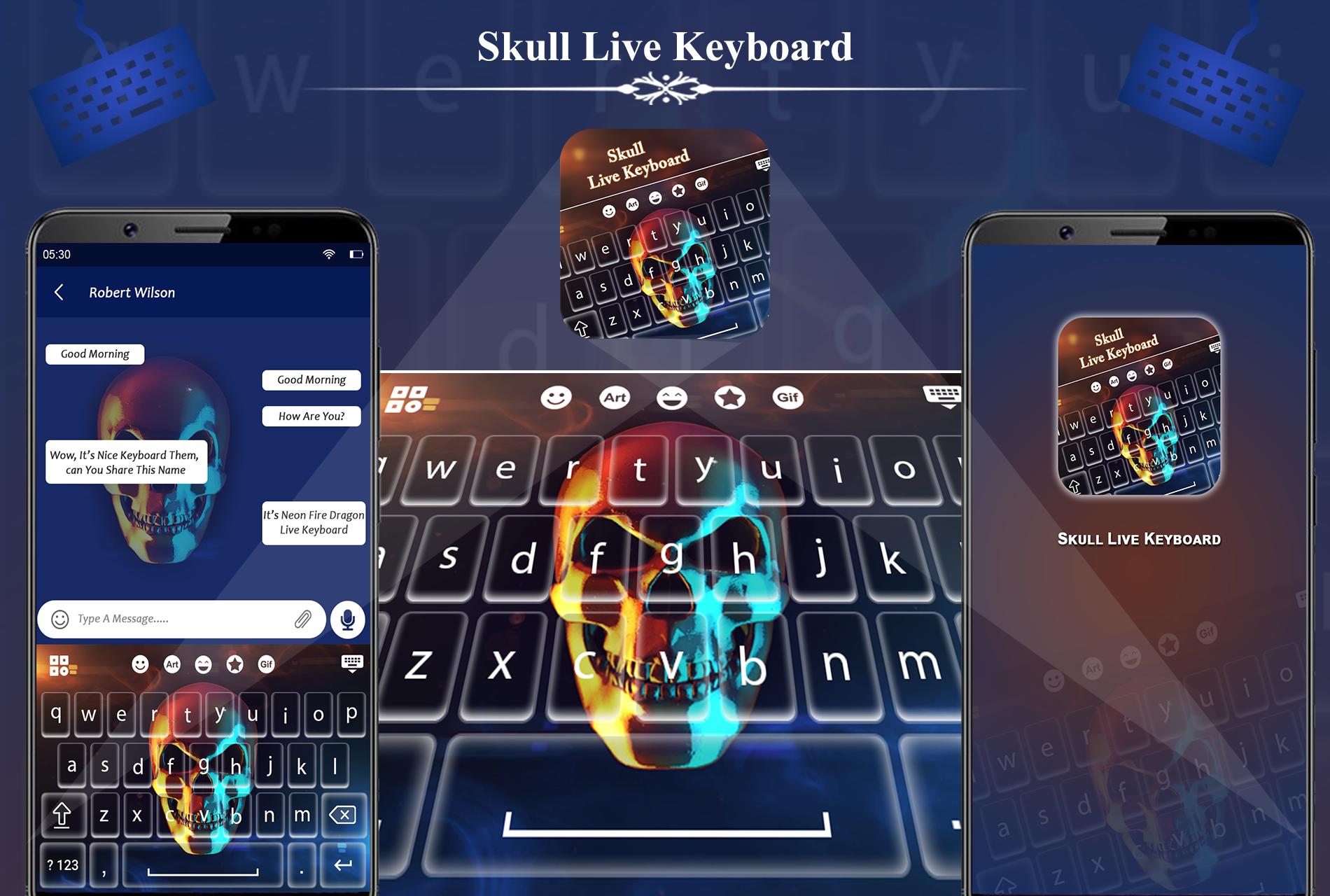 Download Skull Keyboard android on PC