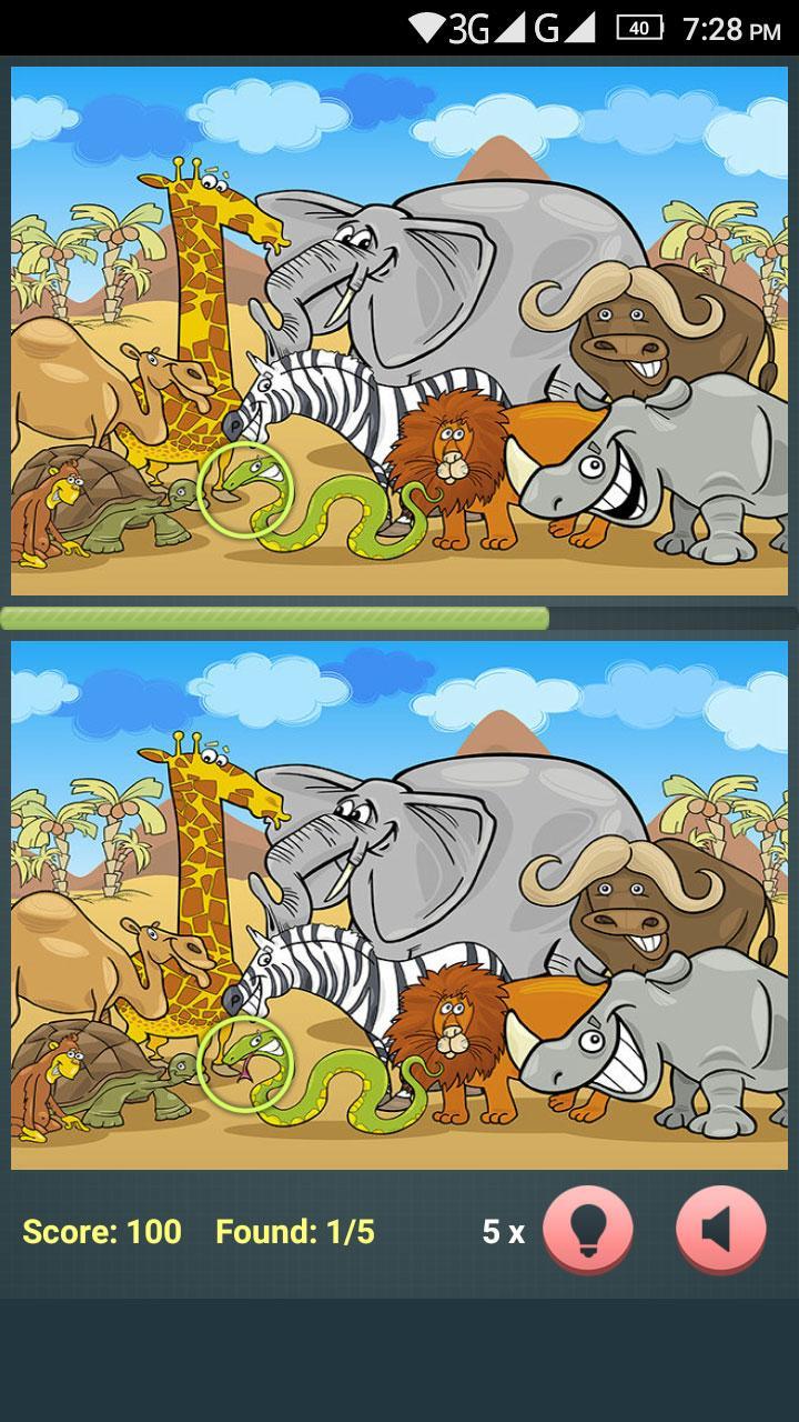 Find The Differences - Cartoon Spot The Difference'yı PC'ye indirin | GameLoop Yetkilisi