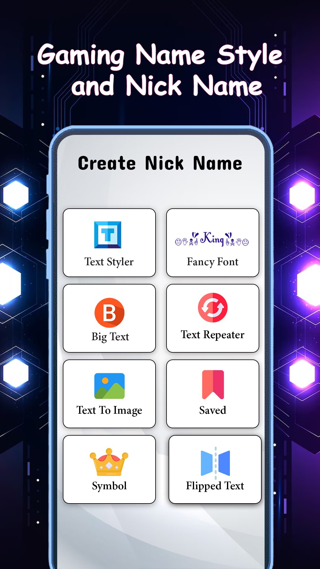 Download Gaming Name Style & Nick Name android on PC