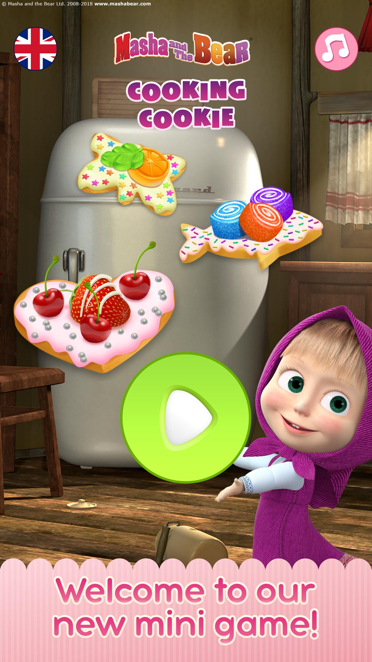 Unduh Masha and the Bear Child Games: Cooking Cookie di PC | Resmi GameLoop
