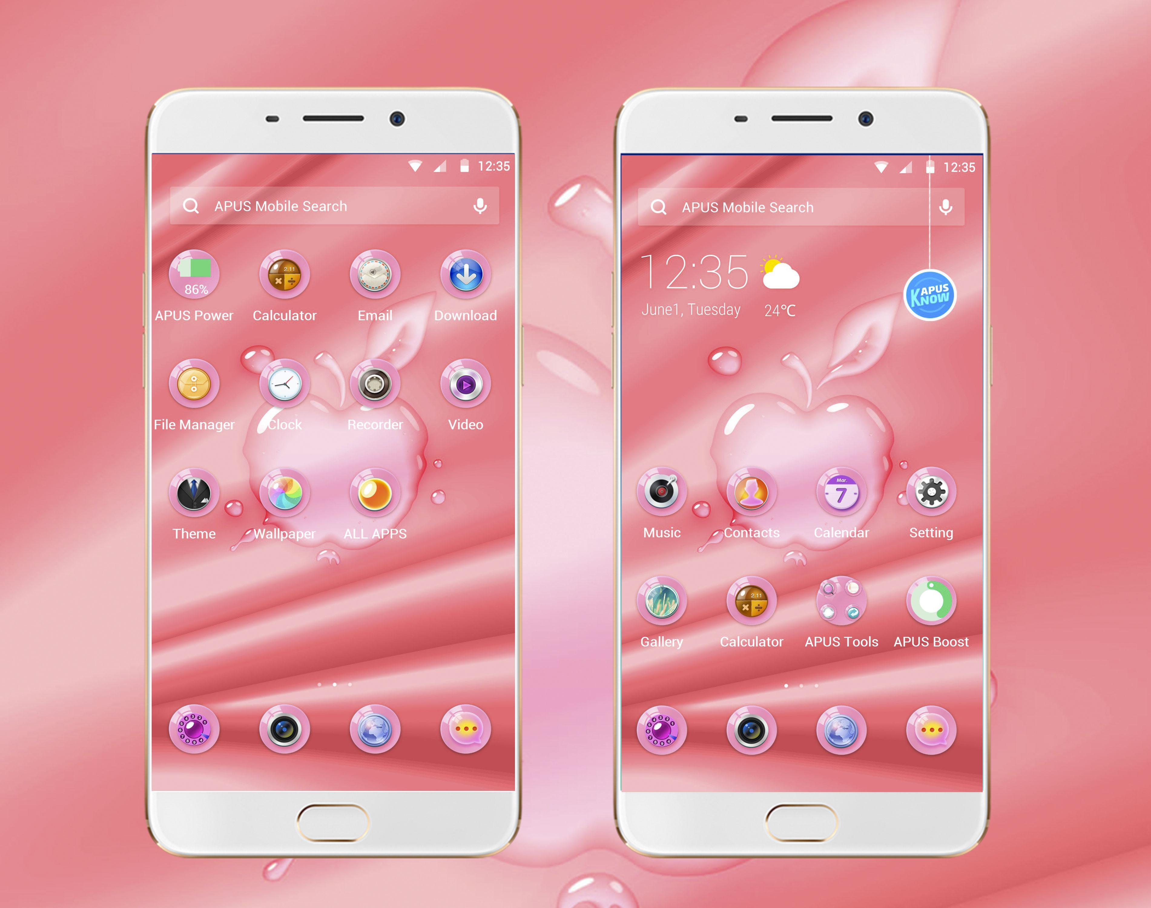 在電腦上下載Pink Phone -- APUS Launcher Fr | GameLoop官方網站