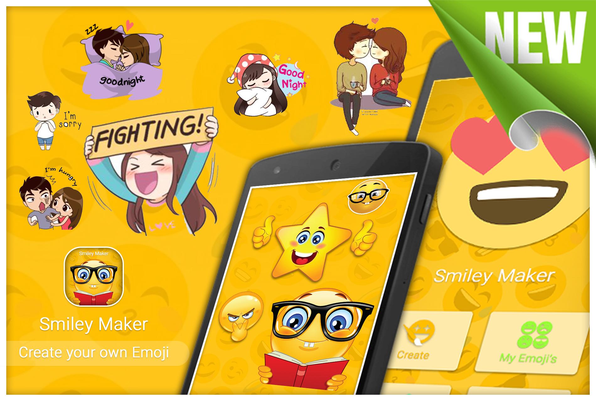 Download Smiley Maker - Emoji maker, Cr android on PC