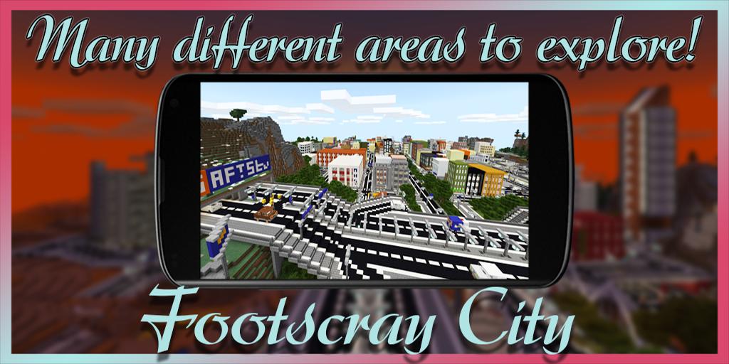 Download Footscray City map MCPE – map Minecraft PE android on PC