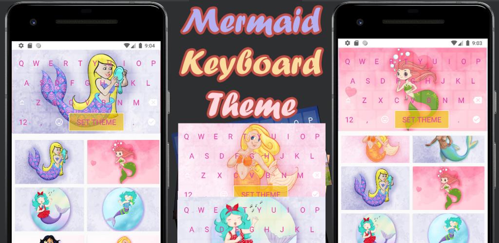 Download Mermaid Keyboard Theme android on PC