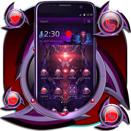 Download RoboTech Cool Launcher android on PC