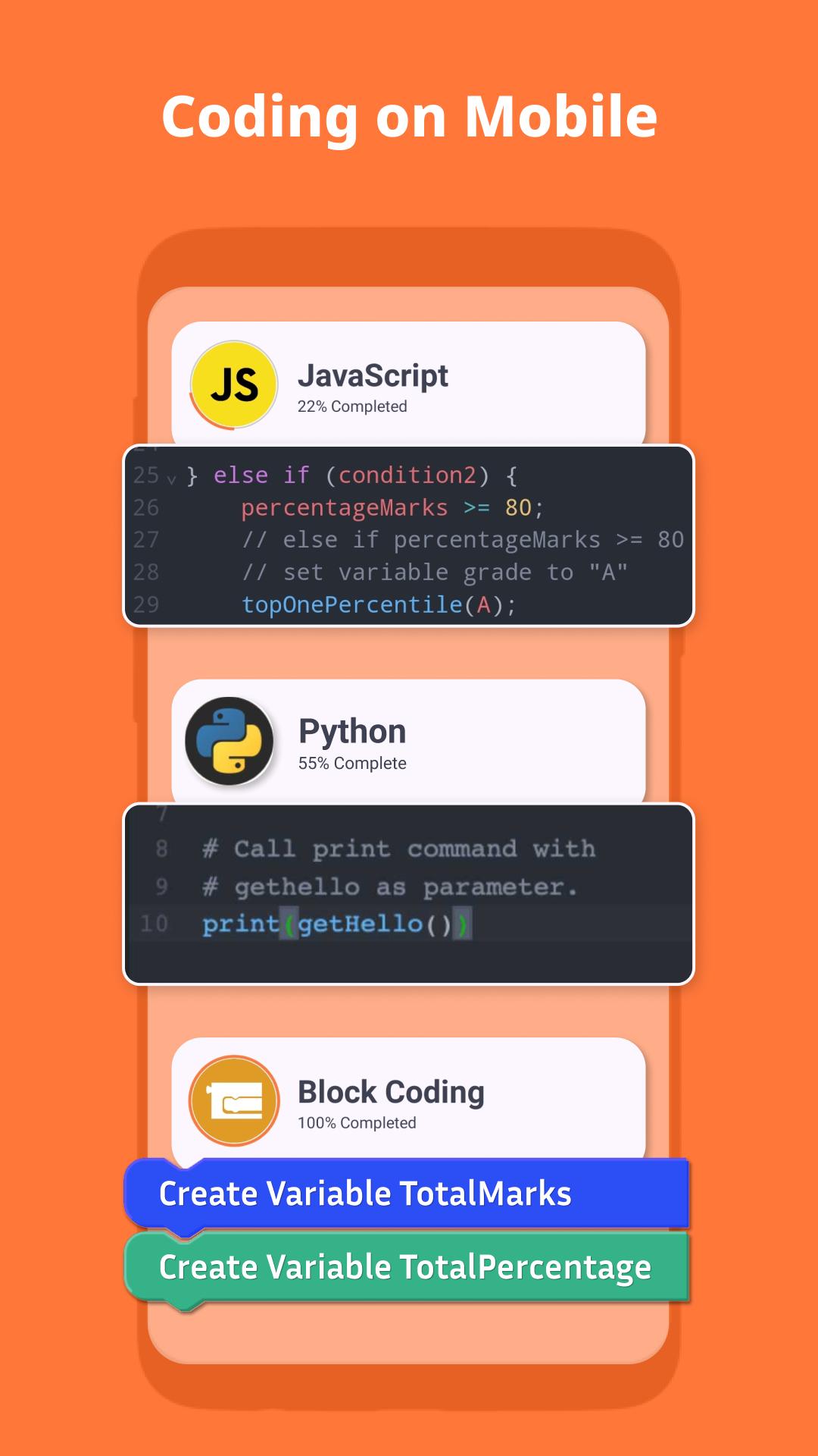 Download CuriousJr - Coding on Mobile android on PC