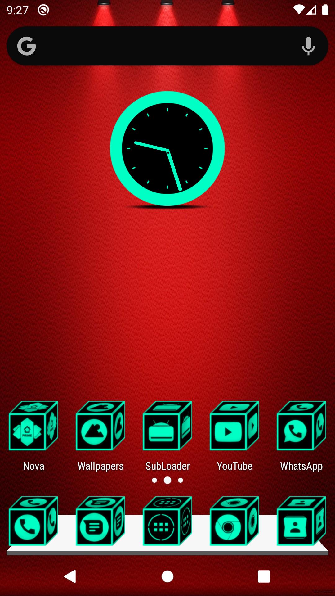 Download 3D Flat Teal Icon Pack android on PC