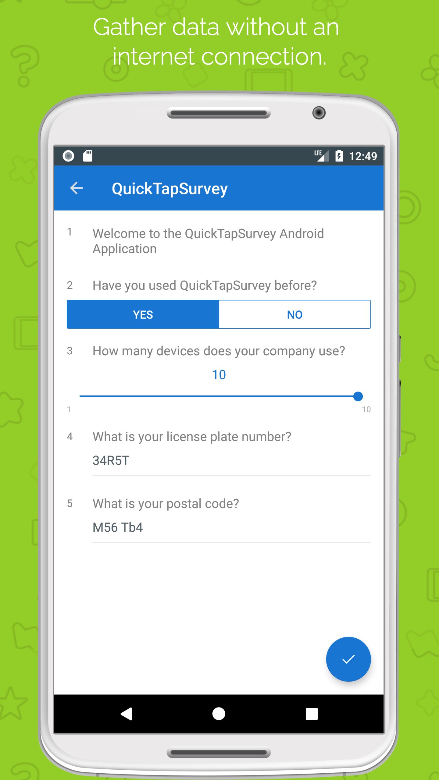Download QuickTapSurvey Offline Survey android on PC