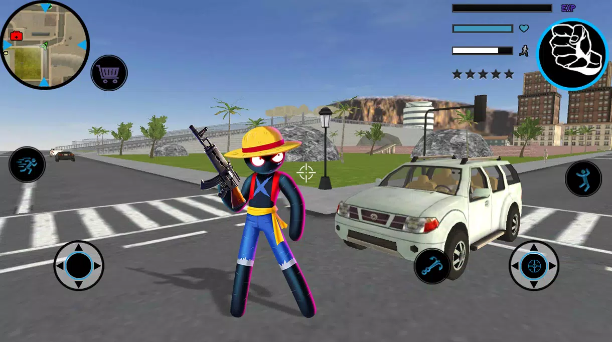 Baixe Stickman Rope Hero - Pirate Fight no PC | Oficial GameLoop