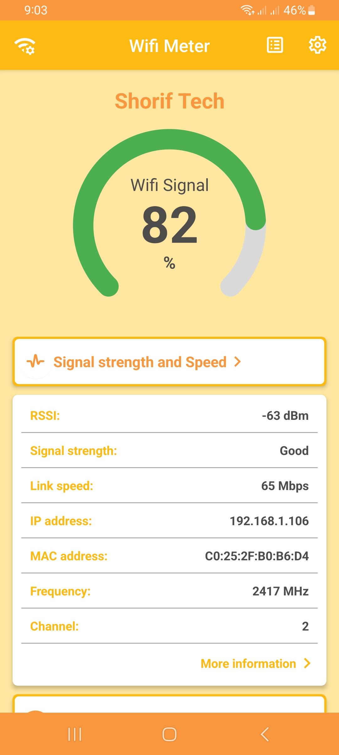 Download WiFi Meter - Signal Strength android on PC