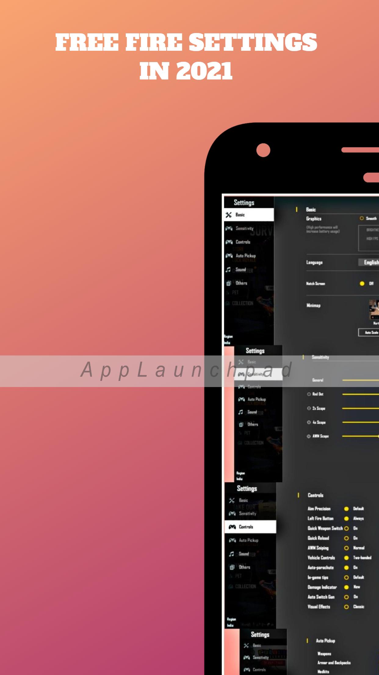 Baixe Headshot Pro Settings GFX Tool FF Sensitivity 2021 no PC ...