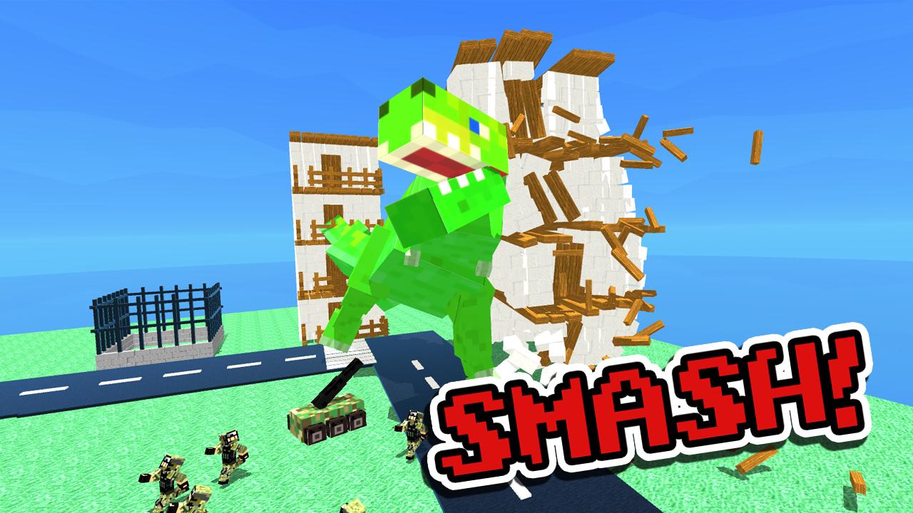 Download Blocky Titan Rex Rampage android on PC