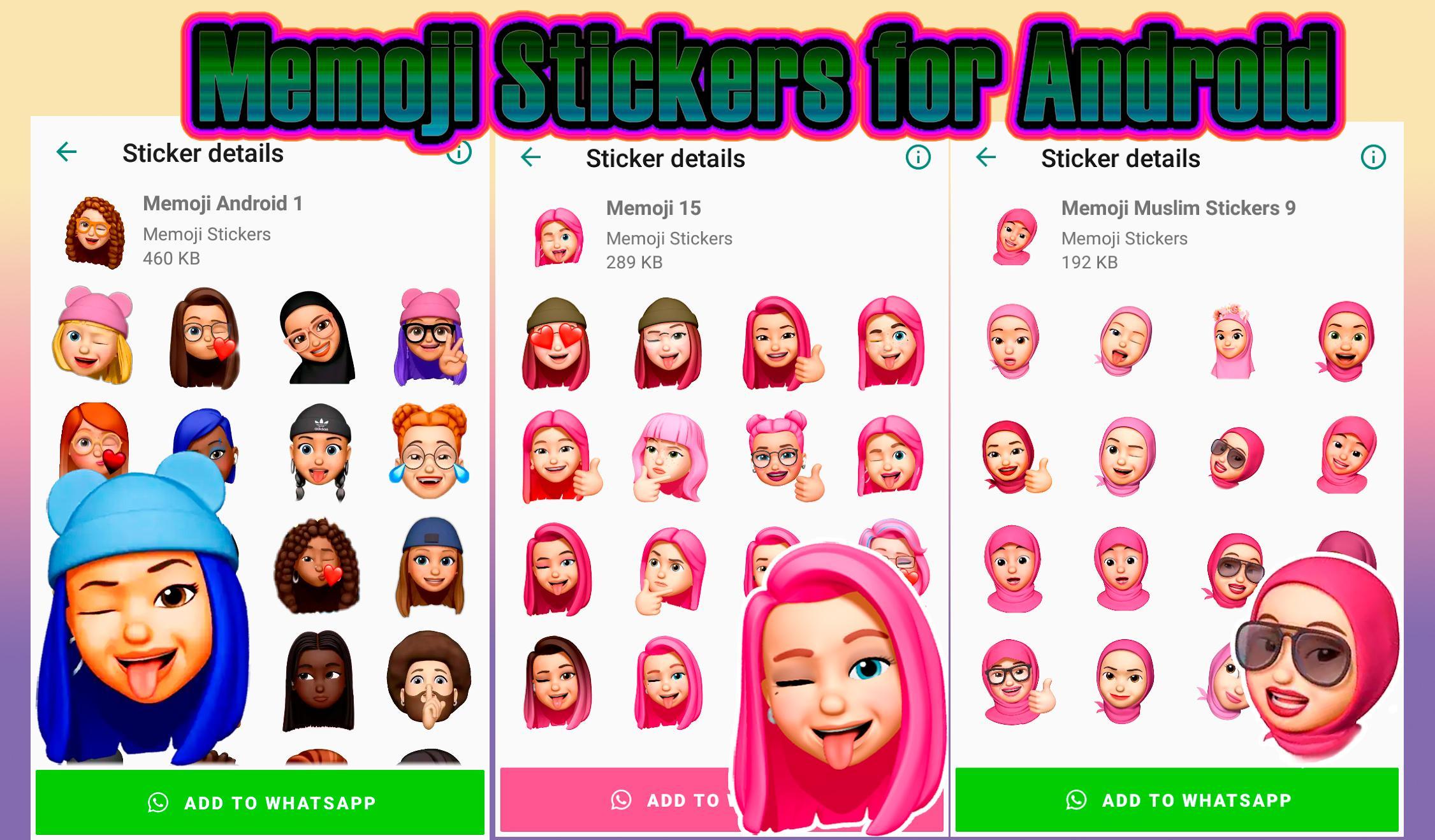 Download 3D Memoji Sticker Emojis Wemoj android on PC