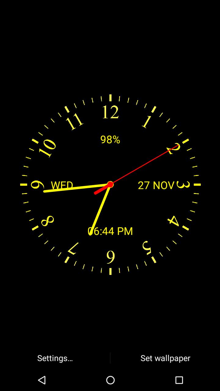 Descargar Analog Clock Live Wallpaper en PC | GameLoop Oficial