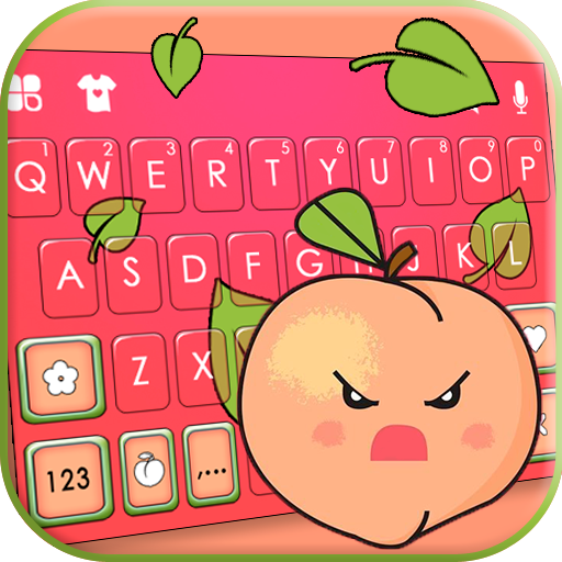 Download Angry Peach Keyboard Backgroun android on PC