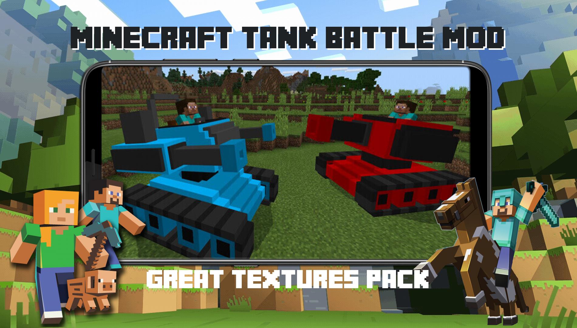 Download Minecraft tank battle Mod android on PC