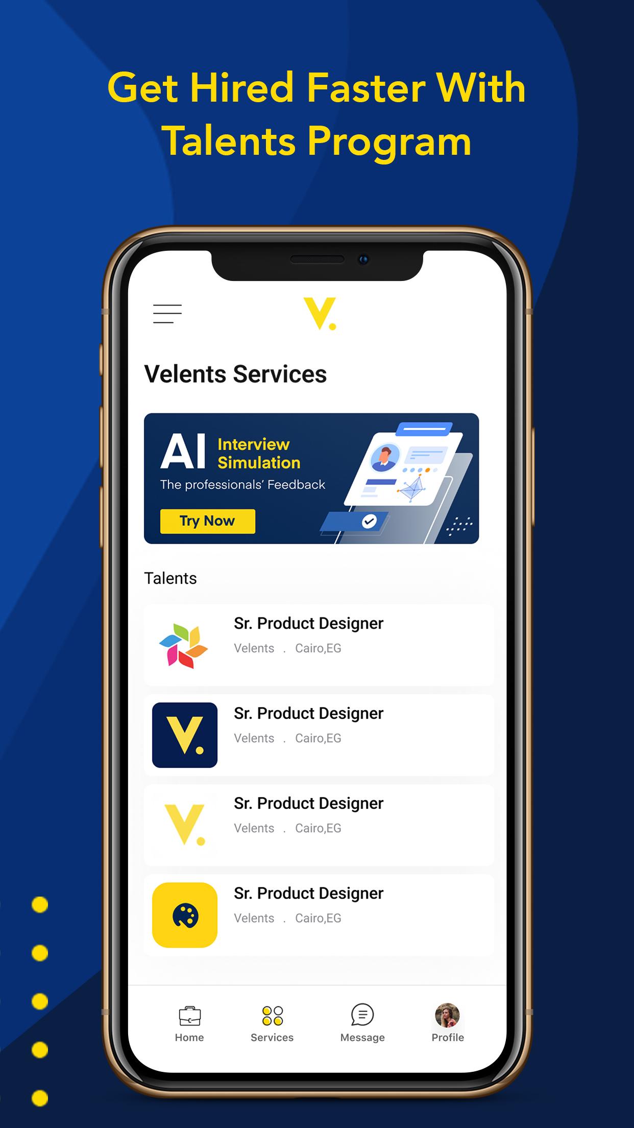 Download Velents: Show you not just CV android on PC