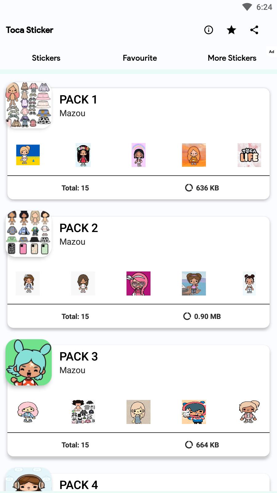 Download Toca Stickers Boca Chat android on PC