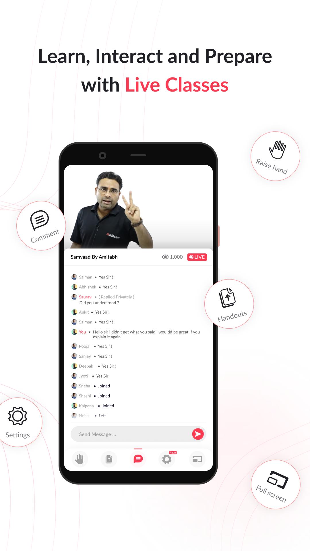 Download Adda247 Exam Preparation App android on PC