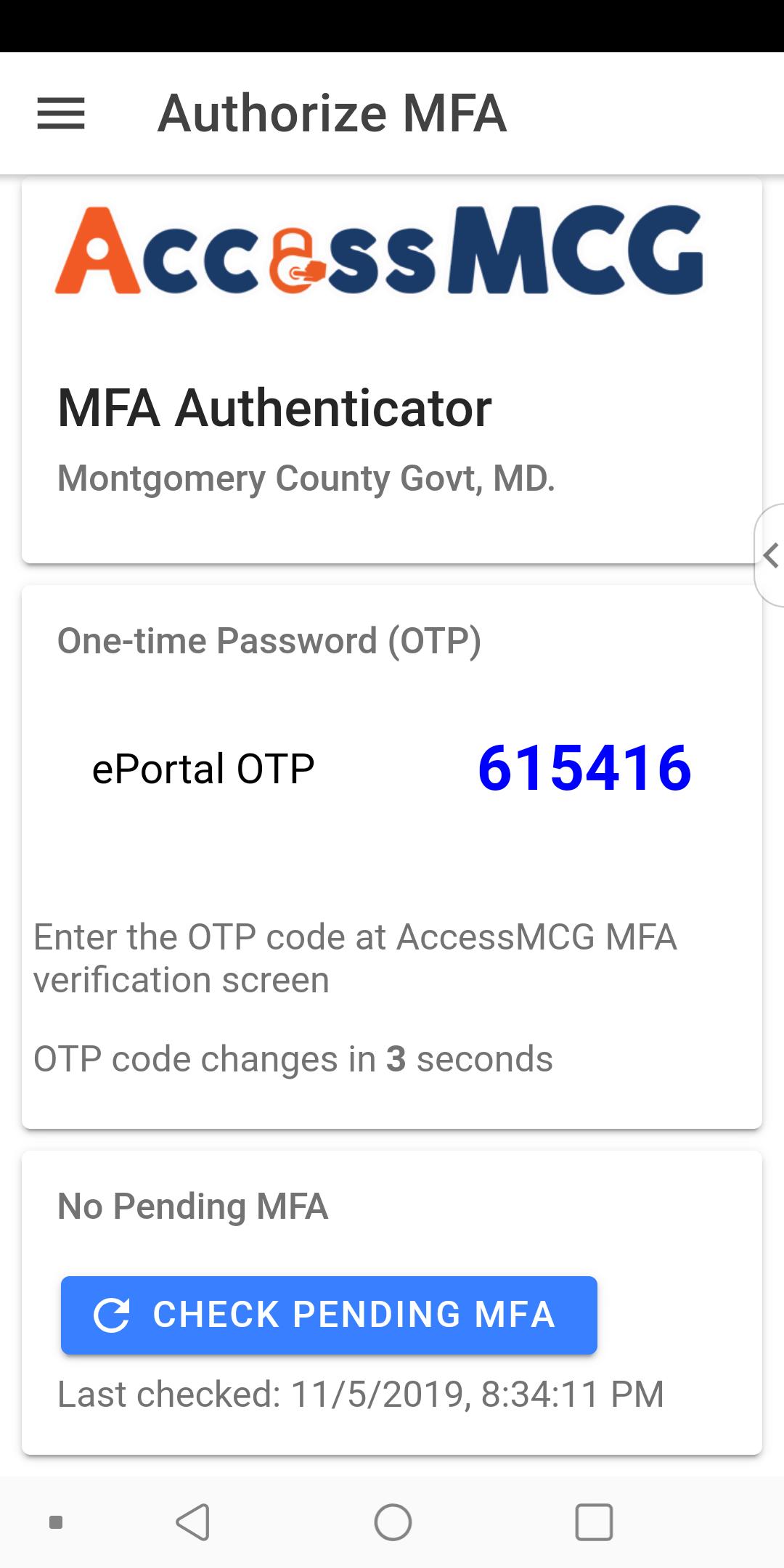 Download AccessMCG MFA android on PC