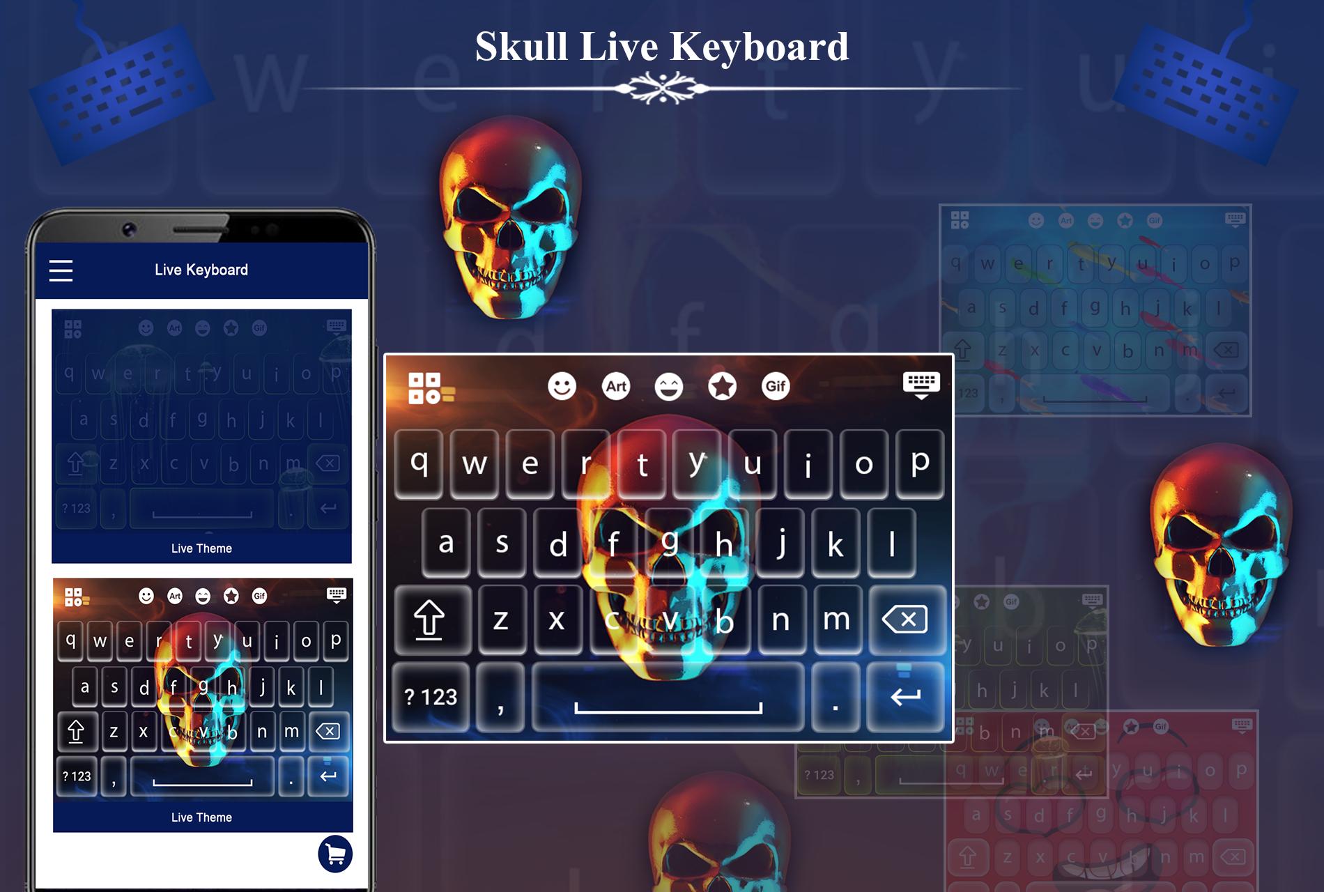 Download Skull Keyboard android on PC