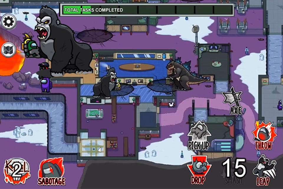 Download Among Us Kong vs Godzilla Mod android on PC