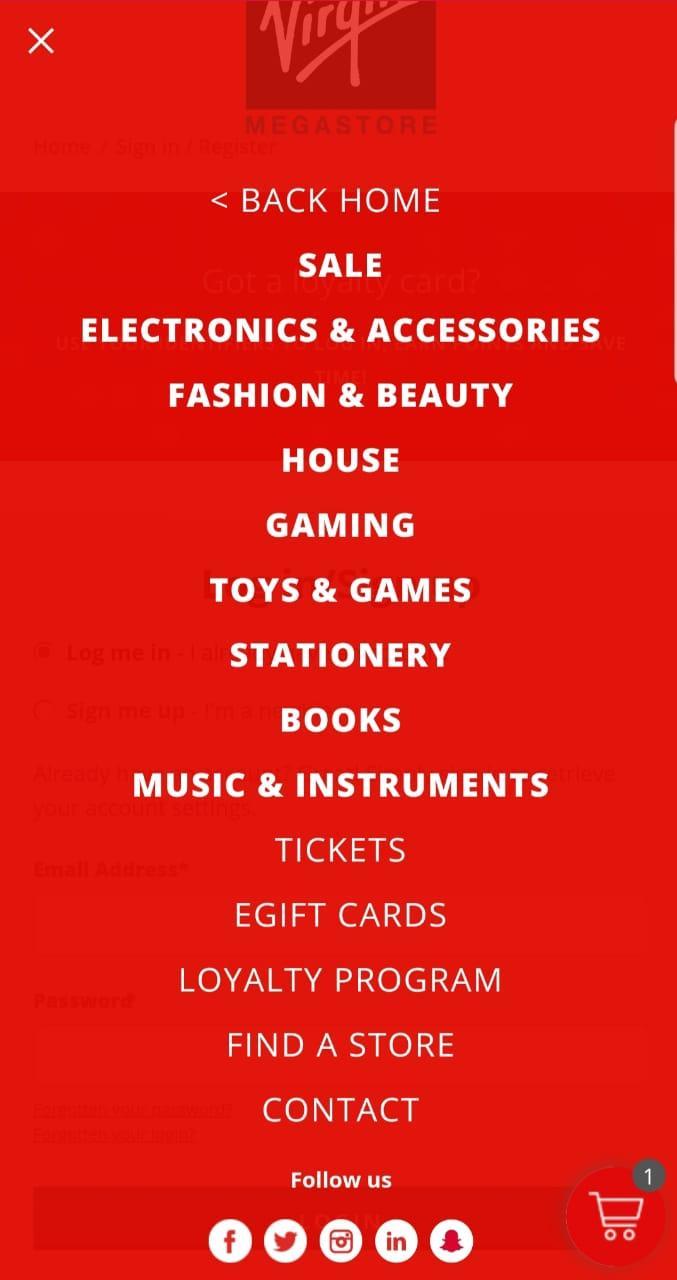 Download Virgin Megastore SA android on PC