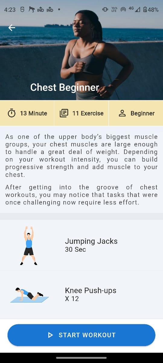Baixe Chest Workout at home no PC | Oficial GameLoop