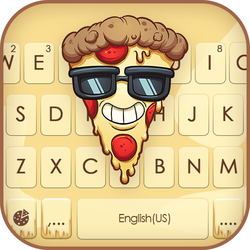 Download Cool Funny Pizza Keyboard Back android on PC